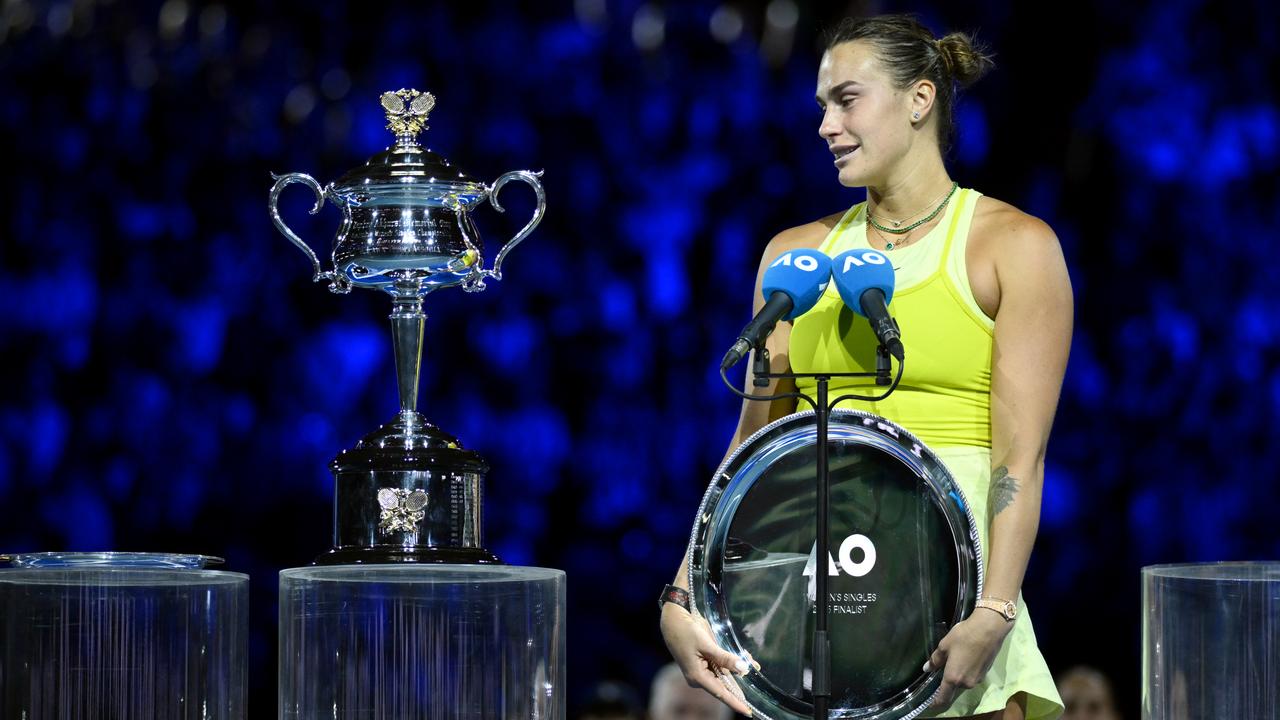 'Still a hunter': Sabalenka hungry for more grand slams