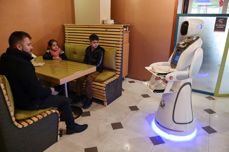 Robot waitress serves up smiles in war-torn Afghanistan